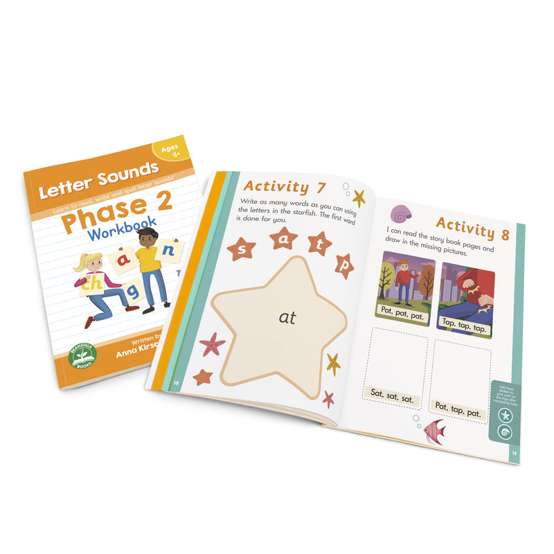 Phase 2 Letter Sounds Workbook - 12 Pack – Junior Learning AUS